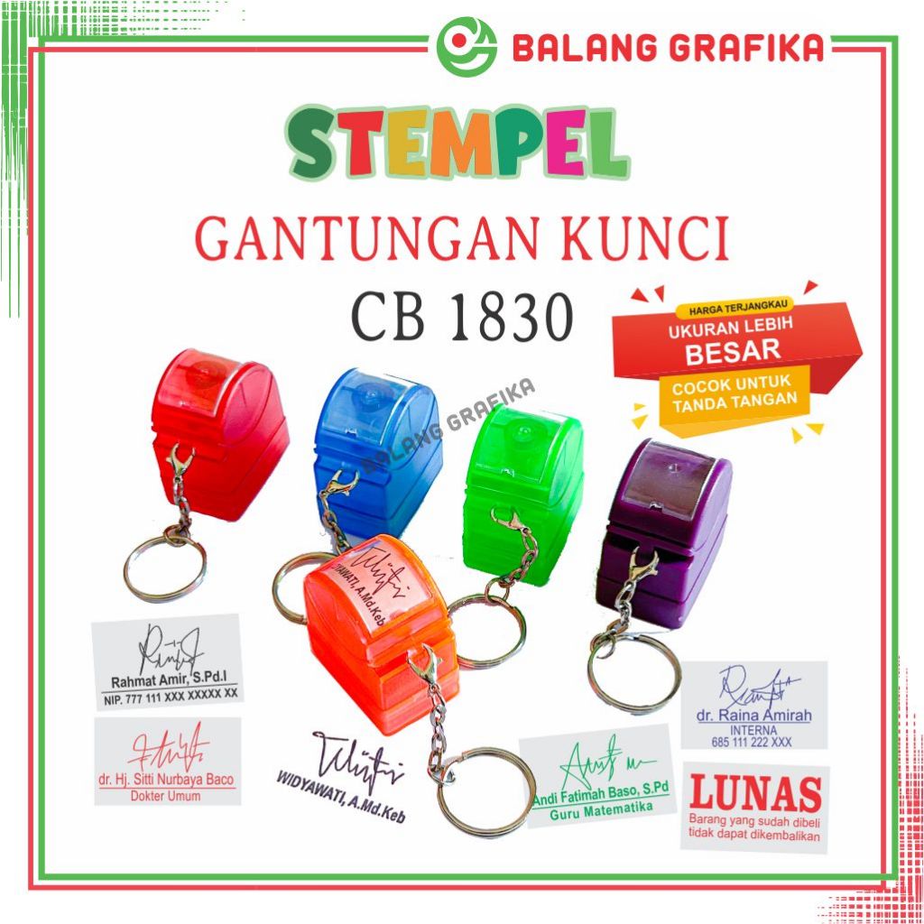 Jual Stempel Tanda Tangan Perawat Bidan Dokter Guru Custom Stamp ...