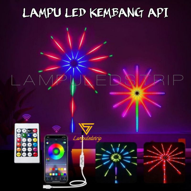 Jual LAMPU LED KEMBANG API WARNA BISA DI ATUR LEWAT HP SUDAH TERMASUK ...