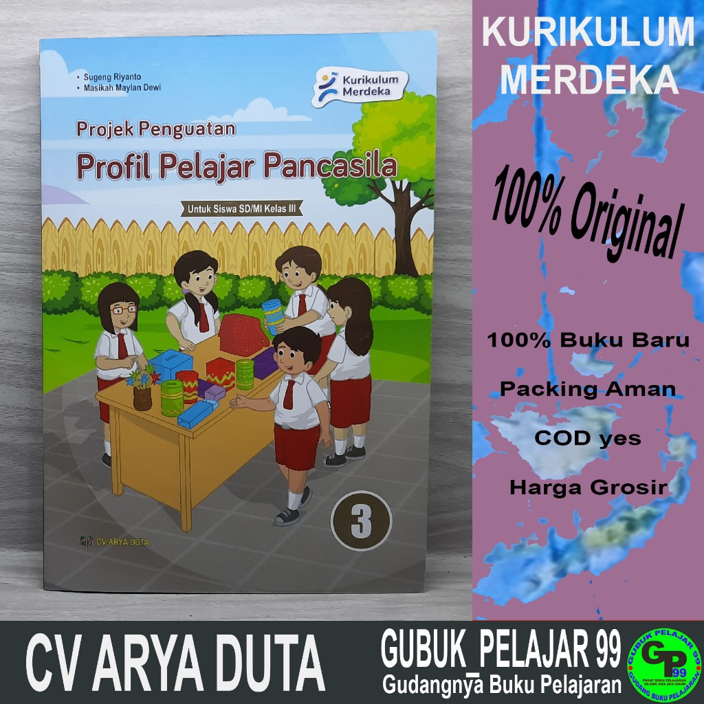 Jual Projek Penguatan Profil Pelajar Pancasila (P5) Kelas 3 SD/MI Kurikulum Merdeka CV ARYA DUTA ...