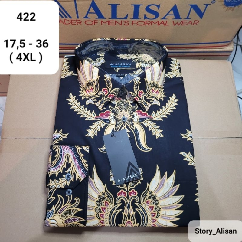 Jual BATIK ALISAN LENGAN PANJANG JUMBO ( Uk 2XL - 6XL ) Batik ( 100 % ...