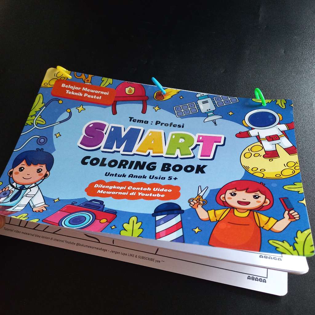 Jual Smart Coloring Book Profesi/ Buku Mewarnai Anak TK SD/ Belajar ...
