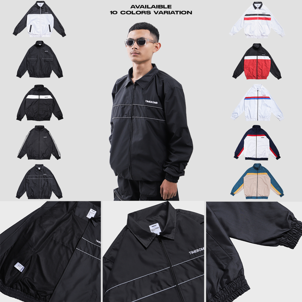 Jual Timebomb Track Suit Jacket | Jacket Tracktop | Waterproof | Jacket ...