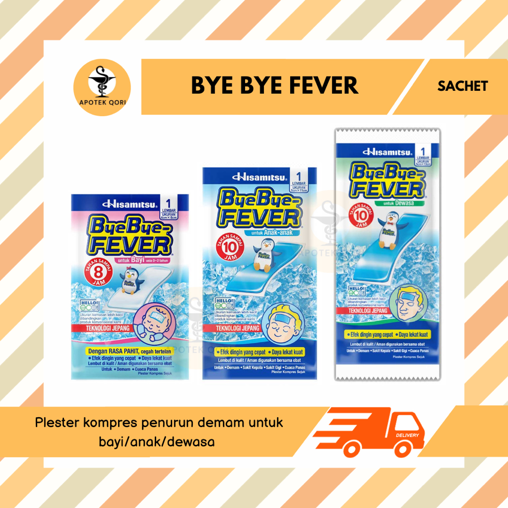 Jual BYE BYE FEVER DEWASA/ANAK/BAYI/KOMPRES PENURUN DEMAM | Shopee ...