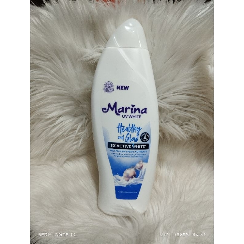 Jual Marina UV White Healthy and Glow Body Lotion 460 ML | Kulit lebih ...