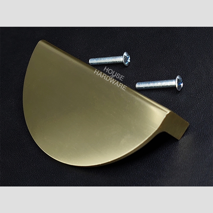 Jual HANDLE LOGAM SETENGAH LINGKARAN WARNA GOLD / TARIKAN PINTU LEMARI ...