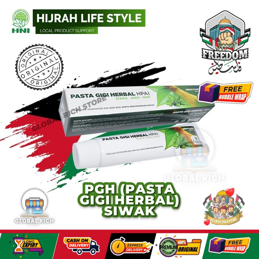 Jual PGH Pasta Gigi Herbal Siwak HNI | Shopee Indonesia