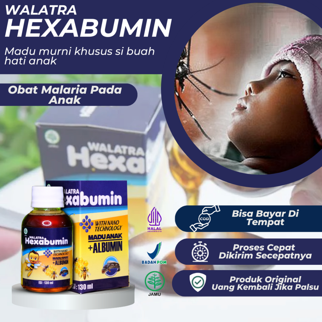 Jual Hexabumin Madu Anak - Obat Malaria, Demam Menggigil, Demam ...
