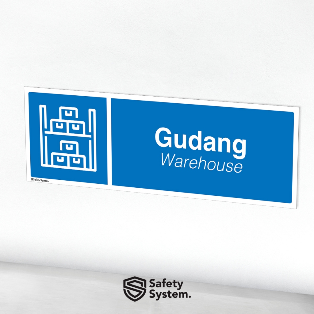Jual Stiker Label Safety Sign Rambu K3 Penanda Ruang Gudang Warehouse ...