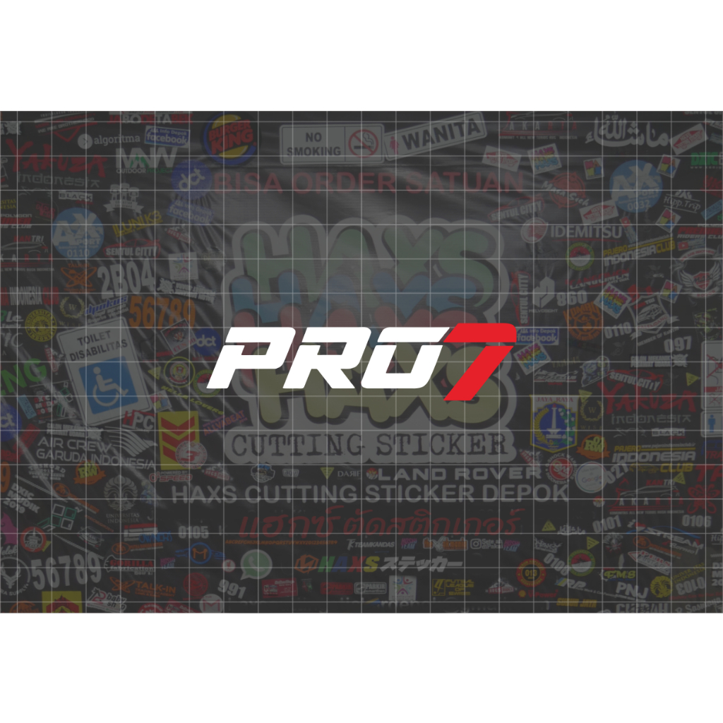 Jual Cutting Sticker PRO 7 Ukuran 9 Cm Untuk Motor | Shopee Indonesia