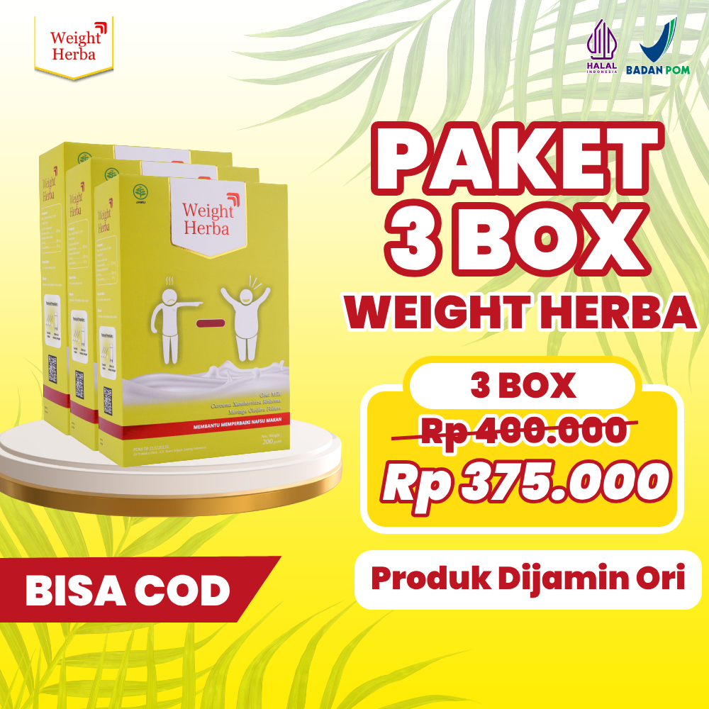 Jual Weight Herba Original 3 Box Susu Kambing Etawa Asli Penggemuk ...