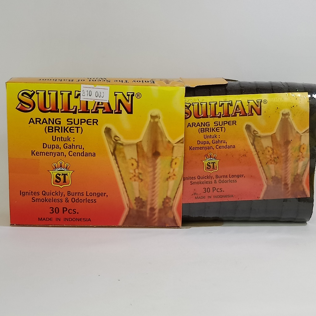 Jual ARANG SULTAN SUPER (BRIKET) | ARANG BUKHUR | isi 30 pcs | Shopee ...