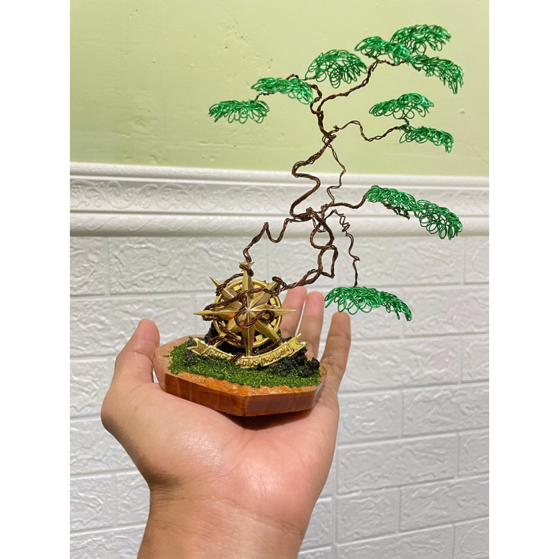 Jual baret bekang/ emblem/ miniatur pohon/ bonsai dari kawat/ kerajinan ...