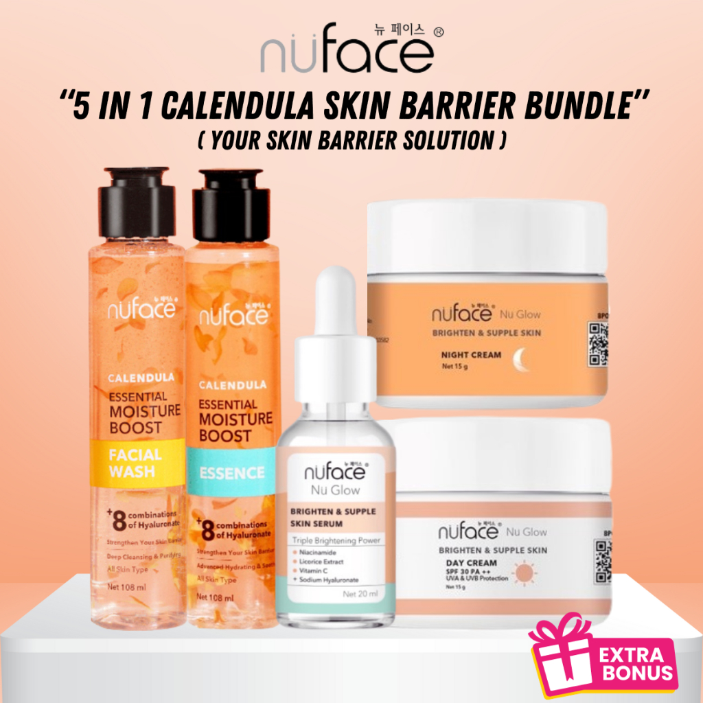 Jual Nuface Skincare Fuji Skin Barrier 5 in 1 Bundle ( Facial wash ...