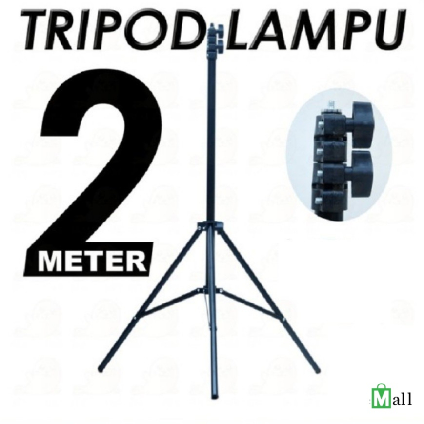 Jual Tripod 2M - Tripod Ring Light 2 Meter - Tripod Lampu Vlogger Live ...