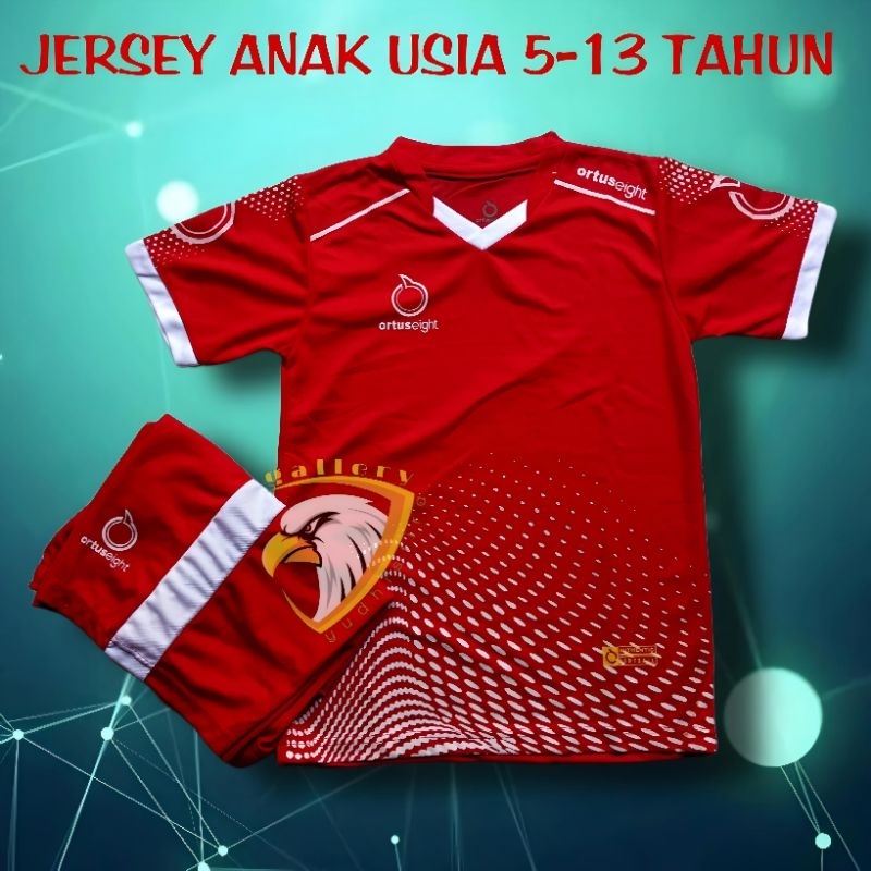 Jual Gratis Sablon Nama Nomor Setelan Jersey Bola Anak Usia 5-13 Tahun Baju Bola Anak Custom SD ...