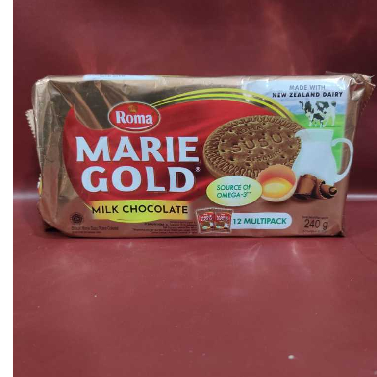 Jual Biskuit Roma Marie Gold Milk Chocolate 240gr | Shopee Indonesia