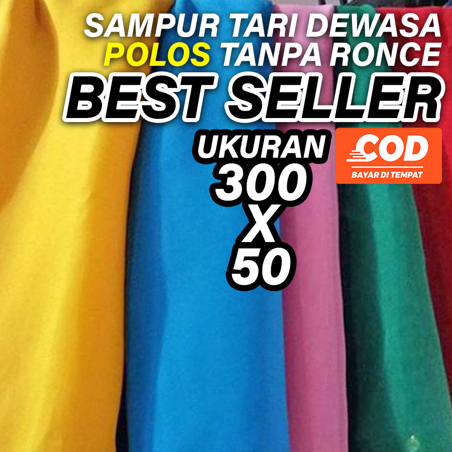 Jual Selendang Tari Polos Senteng Tari Polos Murah 3 Meter Selendang ...