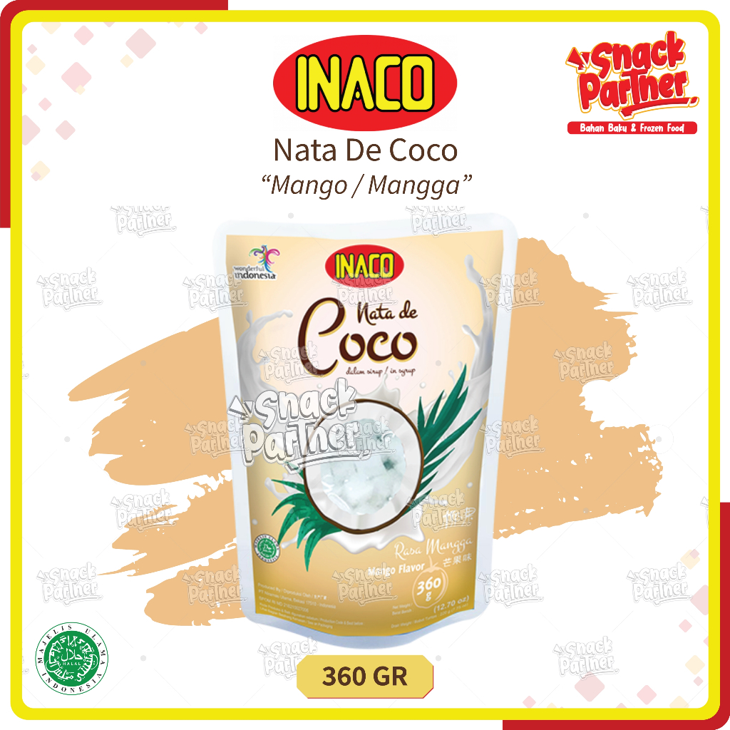 Jual INACO - NATA DE COCO 360 GR / POUCH KECIL - CocoPandan Coco Pandan ...