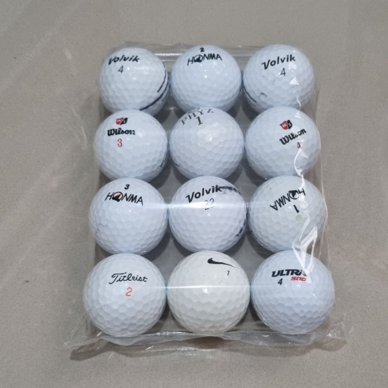 Jual Bola Golf Second / bekas B super campur merk Foto Asli | Shopee ...
