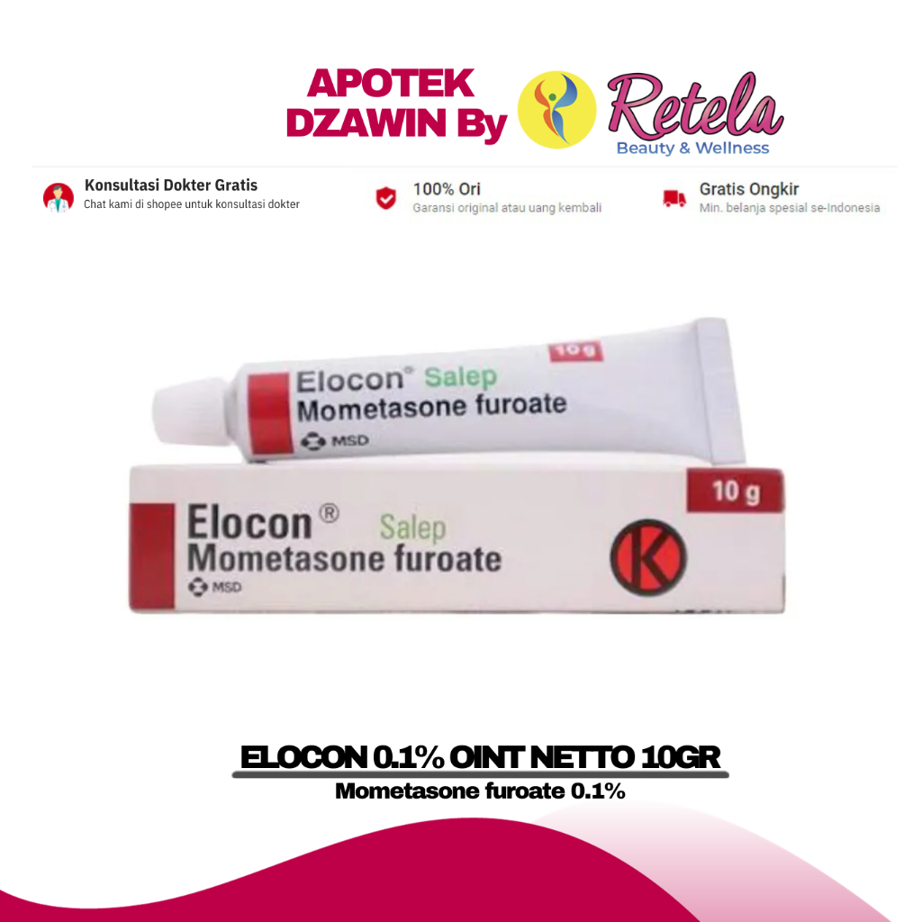 Jual ELOCON 0.1% OINT 10GR ( Mometasone furoate 0.1% ) | Shopee Indonesia