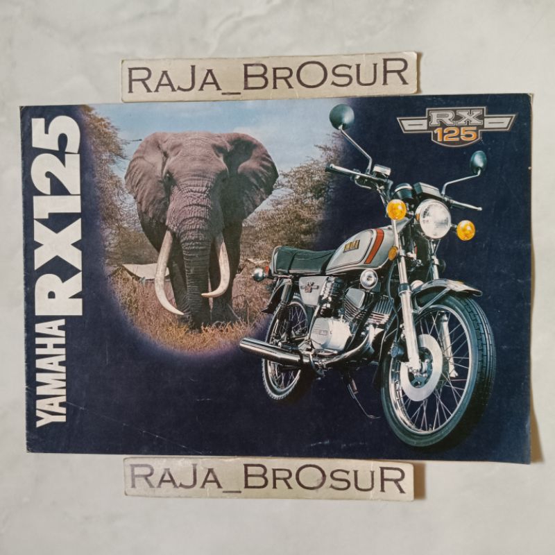 Jual Poster brosur katalog leaflet jadul lawas Yamaha RX125/RX 125 ...