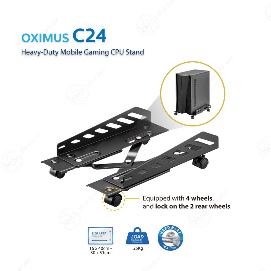 Jual Rak CPU Tray CPU Tempat CPU tatakan Adjustable Width CPU OXIMUS ...