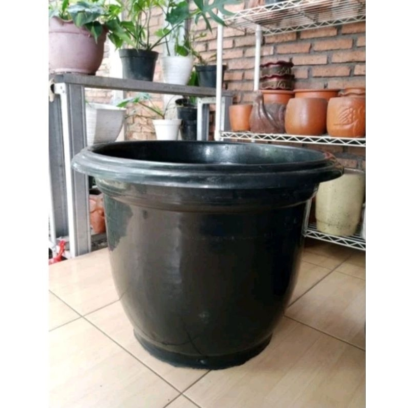 Jual GLOBAL LION Pot Jumbo 70 Cempaka/Pot besar tabulampot hitam jumbo ...