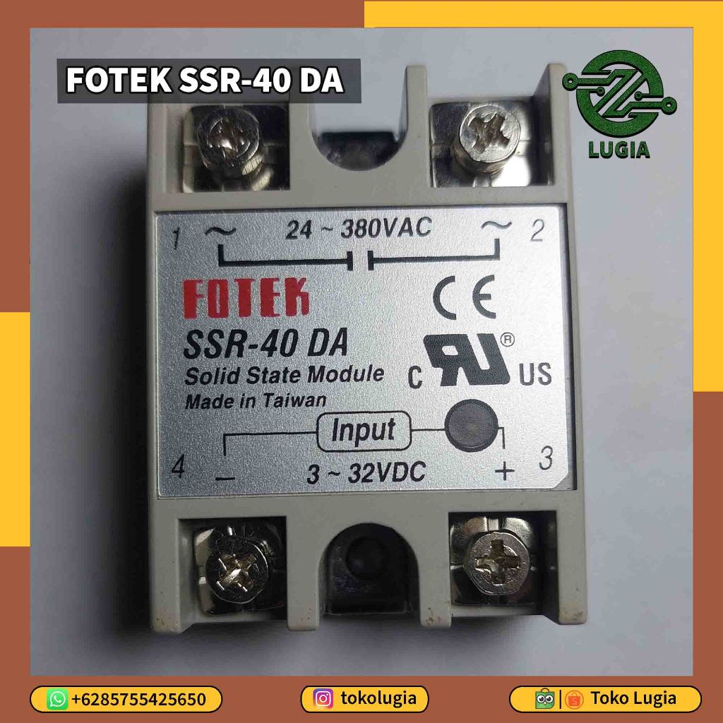 Jual FOTEK SSR-40 DA (Single Phase Solid State Relay) | Shopee Indonesia