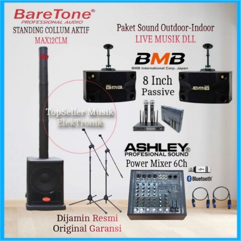 Jual Paket Sound System Outdoor-Indoor Speaker Standing Collum & 2 ...