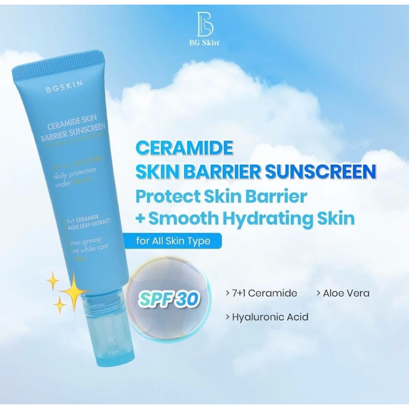 Jual BG Skin [ORIGINAL 100%] Ceramide Skin Barrier Sunscreen | BG Skin ...