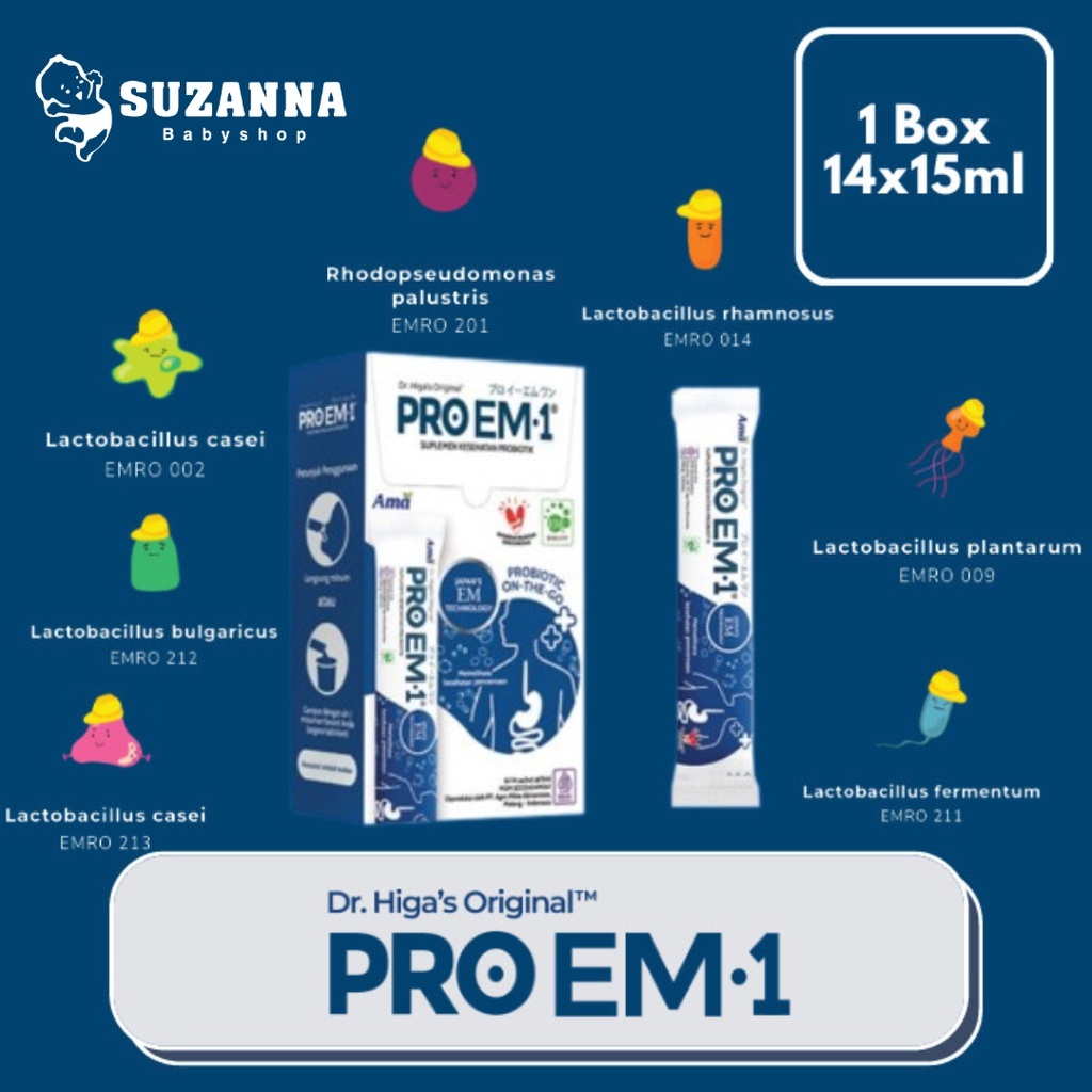 Jual Pro EM 1 Probiotik Sachet 7 pcs / 14 pcs @15 ml | Shopee Indonesia