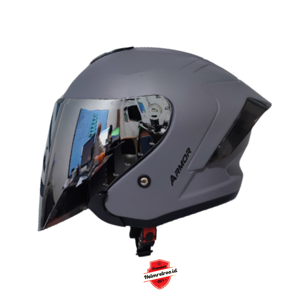 Jual Helm JS ARMOR Solid Premium Half Face Original SNI | Shopee Indonesia