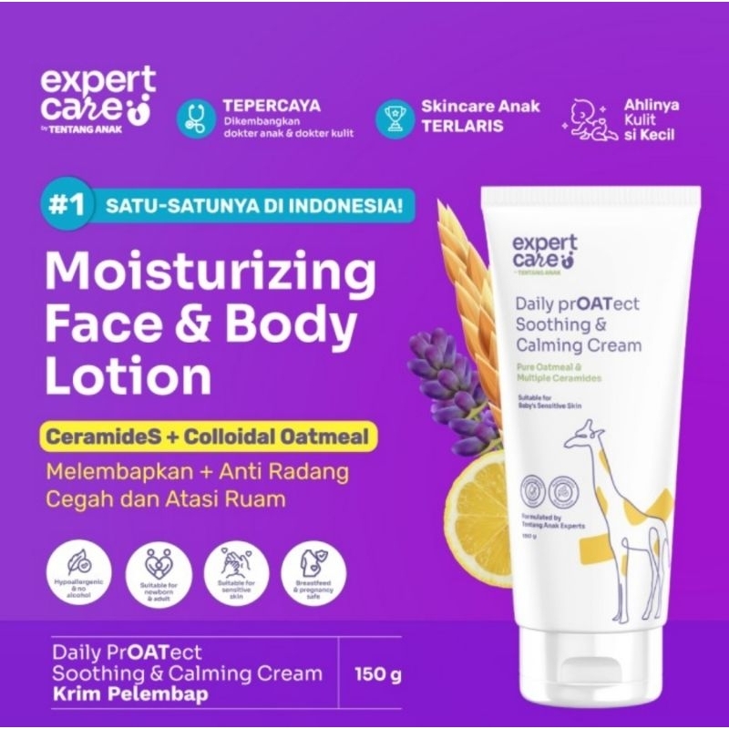 Jual Expert Care Daily prOATect Soothing & Calming Cream 50 gr & 150 gr ...