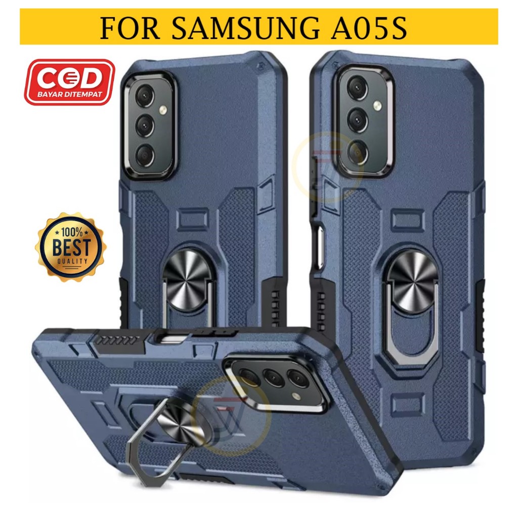 Jual Casing Hard Case Untuk Samsung Galaxy A05s Ring Armor Robot Case ...