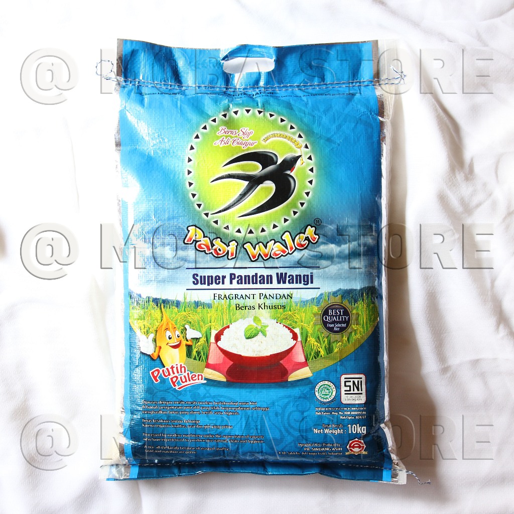 Jual BERAS SUPER PANDAN WANGI ASLI CIANJUR / BERAT +- 10 KG / PADI ...