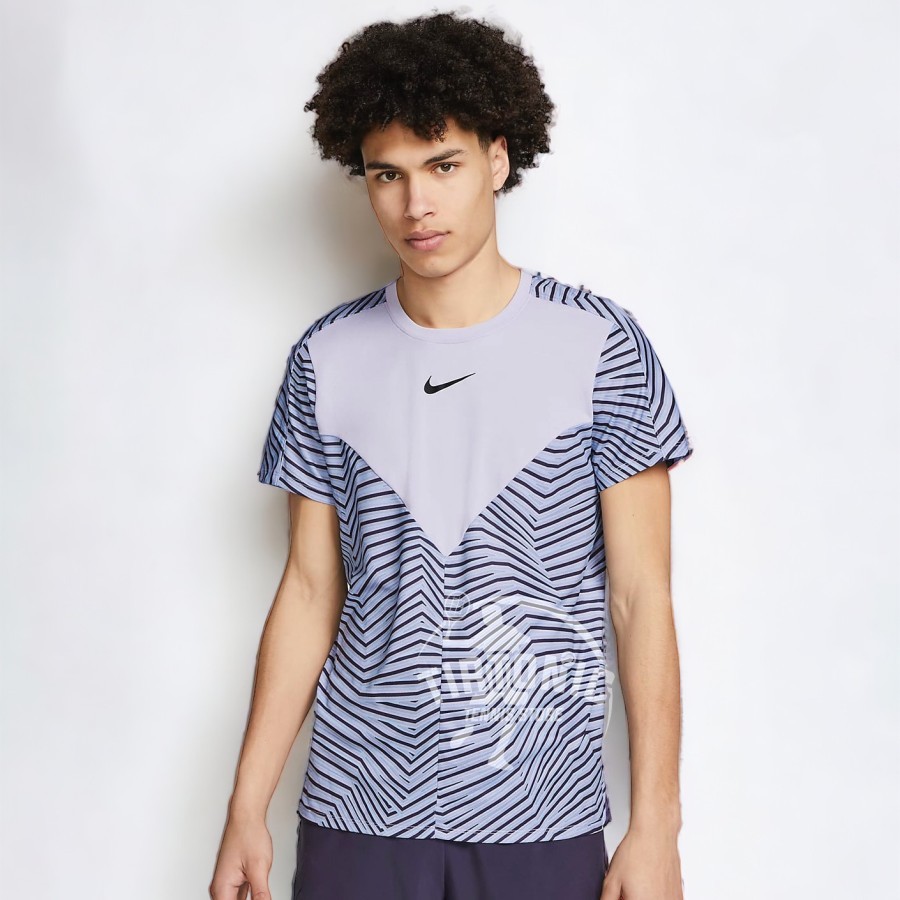 Jual Baju Tenis Nike Court Dri-FIT Slam Purple Tennis BNWT ORIGINAL ...