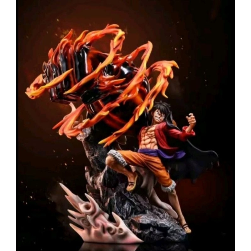 Jual figure anime one piece luffy red rock | Shopee Indonesia