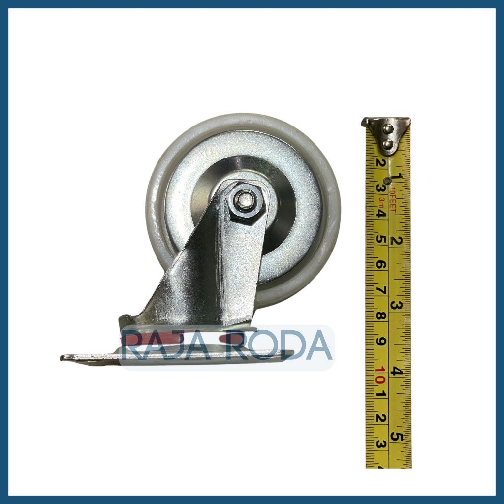 Jual Roda Nylon Putih 3 Inch Nilon Hidup 3" Trolley Etalase Troli ...