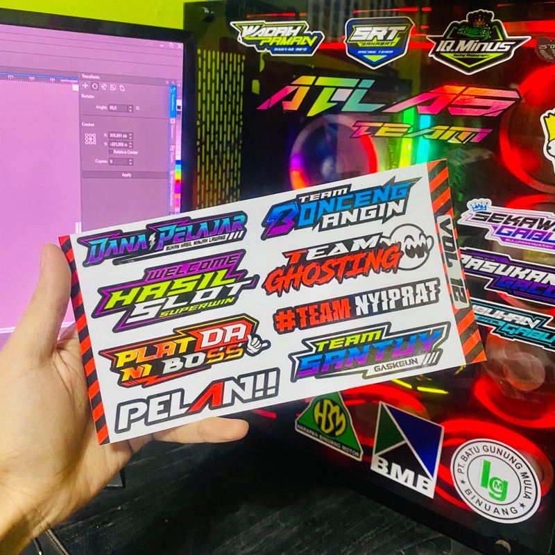 Jual Stiker/sticker VOL12 Viral Kata Racing Keren | Shopee Indonesia