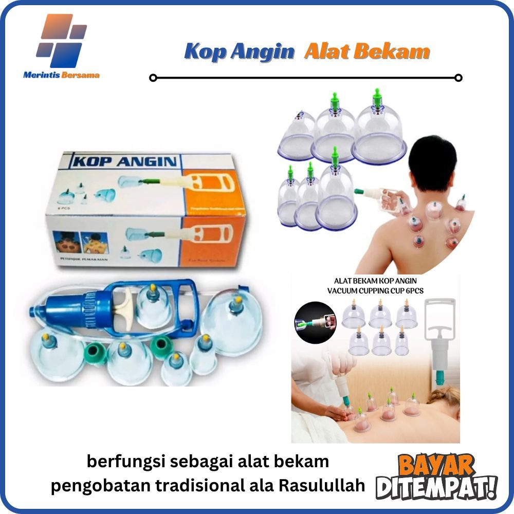 Jual MB99 Kop Angin isi 6 Cup Tabung - Set Alat Bekam - Kop Badan Refleksi Rileksasi Tanpa kerik ...