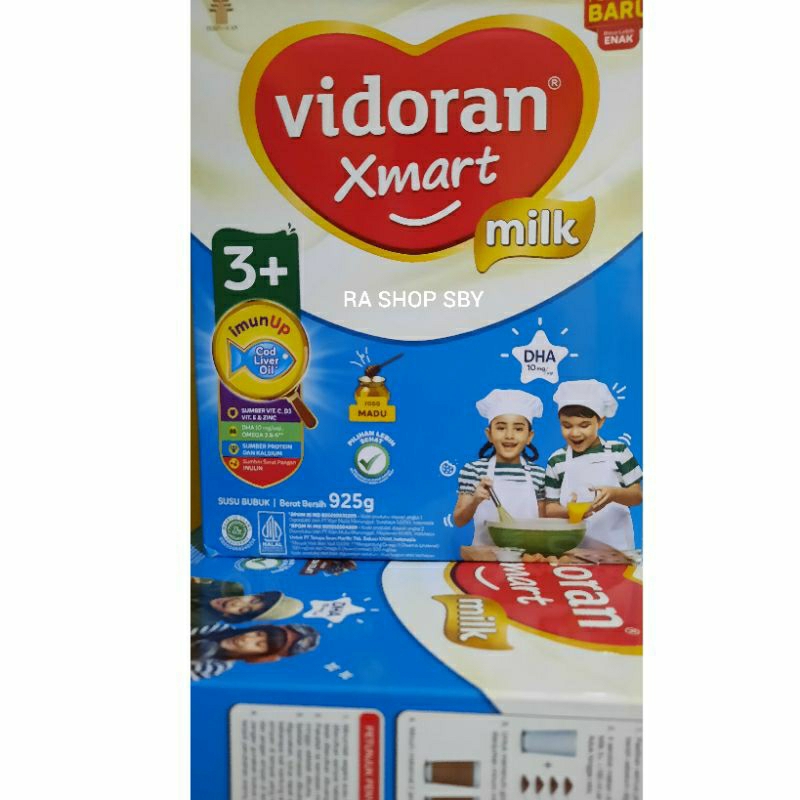 Jual Susu Vidoran Smart +3 925g dan 725g rasa Vanila dan Madu | Shopee ...