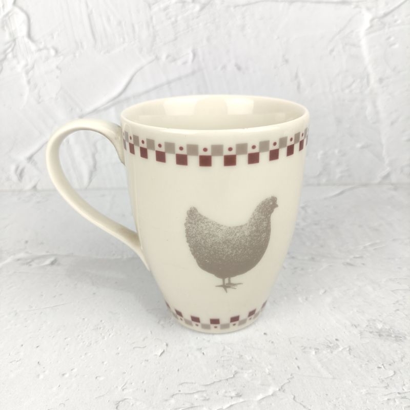 Jual Mug Keramik Cantik Motif Ayam Jago Volume 350 Ml | Shopee Indonesia