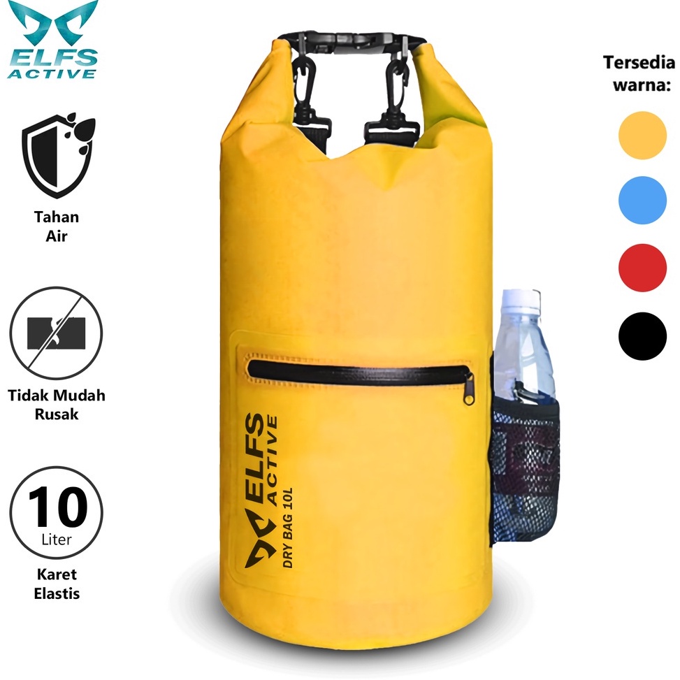 Jual HARGA BERSAHABAT ELFS ACTIVE Dry Bag Ocean Pack 10 L Waterproof With Bottle Container Tas ...