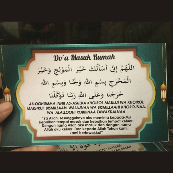 Jual Stiker label Doa masuk rumah | Doa keluar rumah | Doa Naik ...