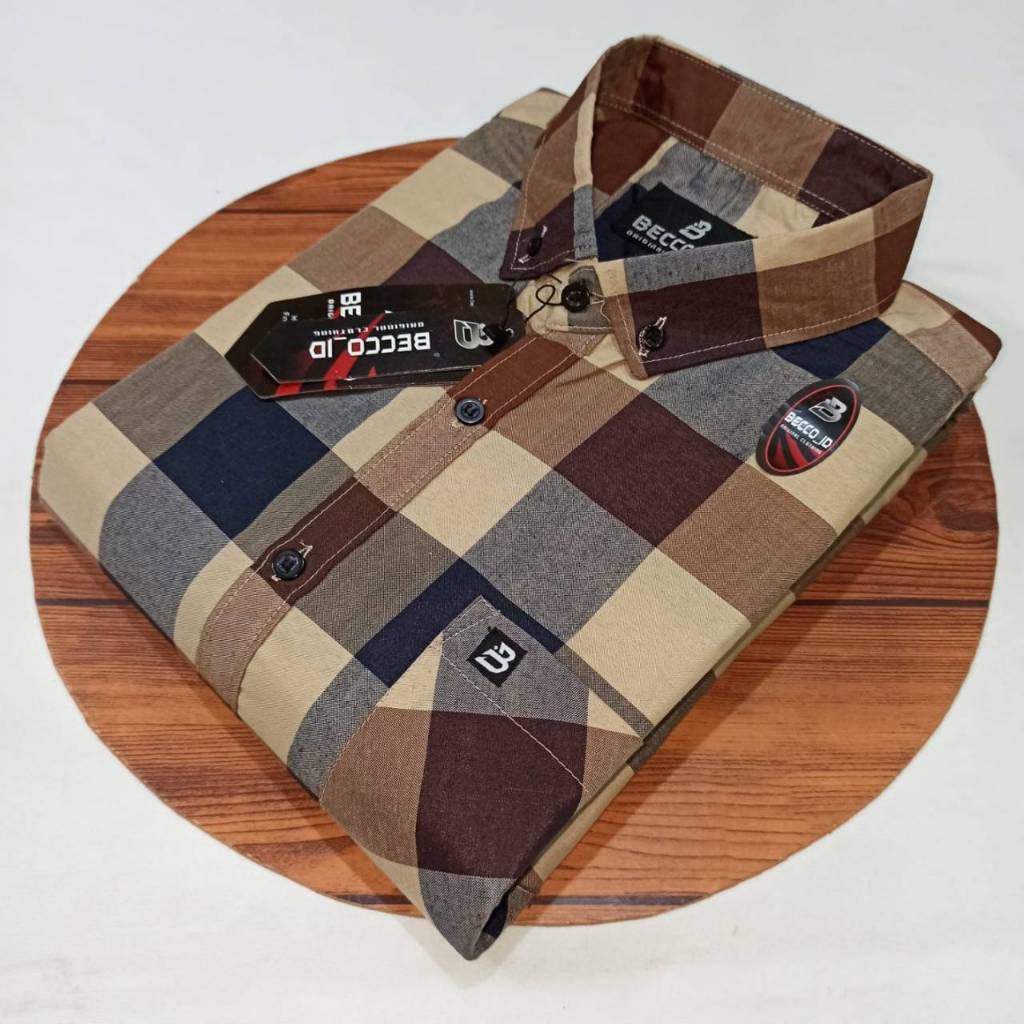 Jual kemeja pria motif kotak garis lengan pendek kualitas premium ... Jual kemeja pria motif kotak garis lengan pendek kualitas premium ...