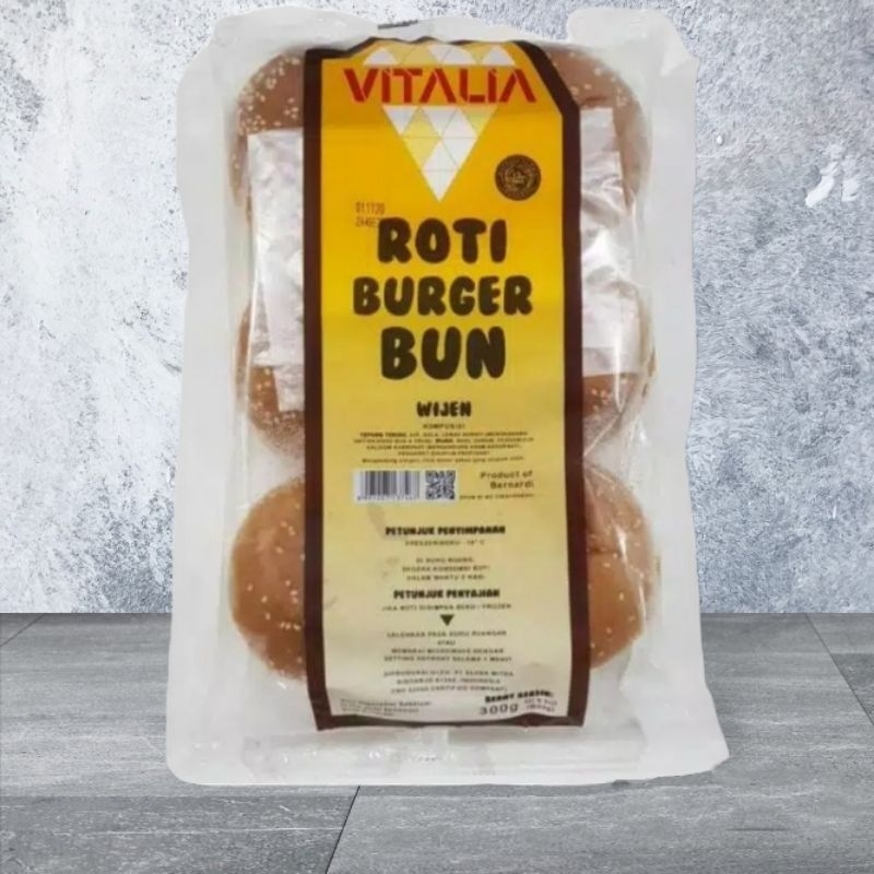 Jual VITALIA Roti Bun Burger Wijen 6's Produk Bernardi Berat isi 300gr ...