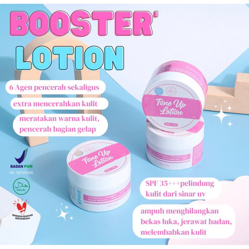 Jual TONE UP BOOSTER LOTION EPHIE SKINCARE / BODY LOTION EPHIE | Shopee ...
