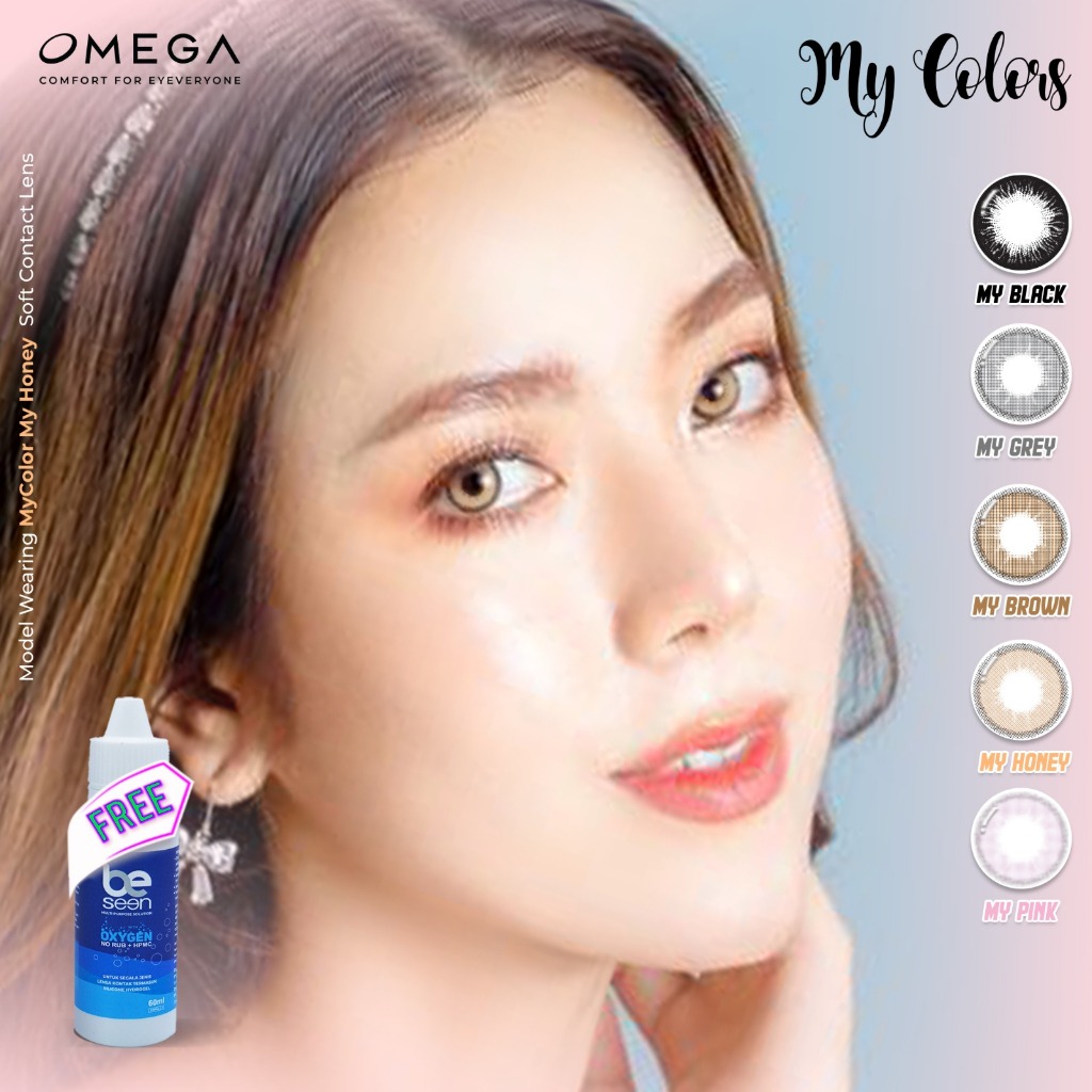 Jual OMEGA MY COLORS SOFTLENS FREE CAIRAN BE SEEN | Shopee Indonesia