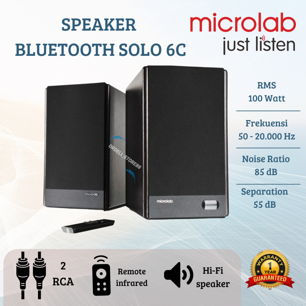 Jual Microlab Solo 6C Speaker Stereo HIFI 100Watt Wood Color |Microlab ...