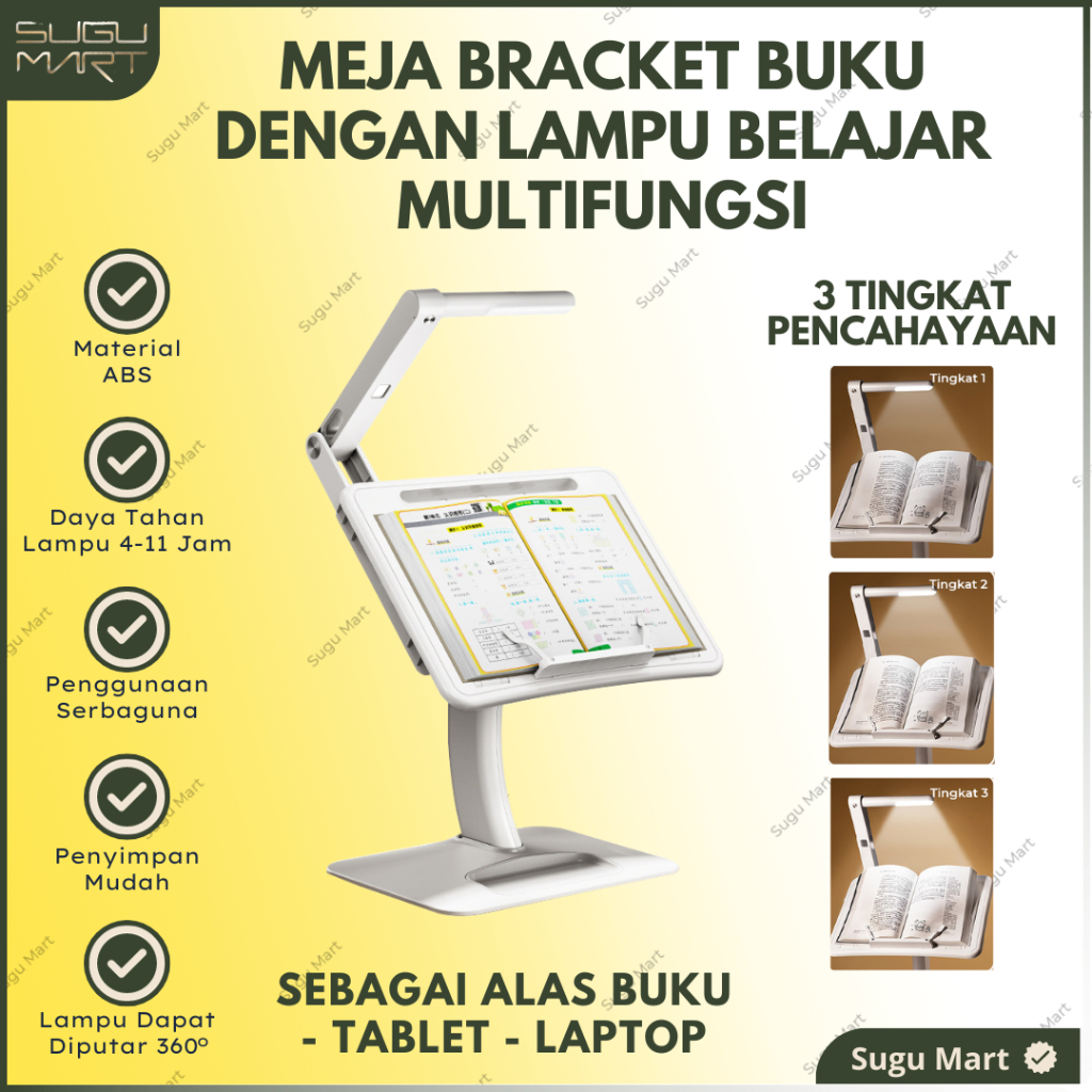 Jual Meja Bracket Laptop Buku Multifungsi | Bracket Buku Laptop Tablet ...
